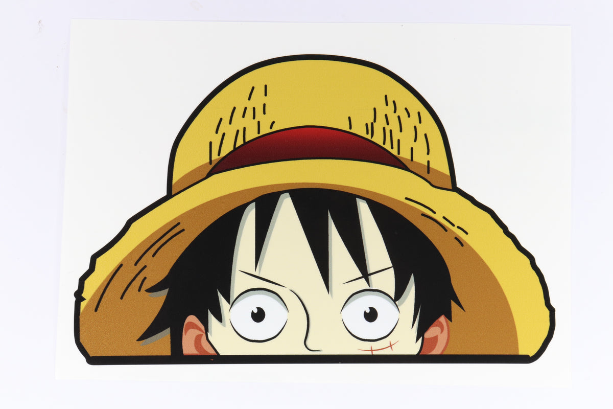 Monkey D. Luffy (One Piece) Peeker Anime Decals Original – The Sign ...