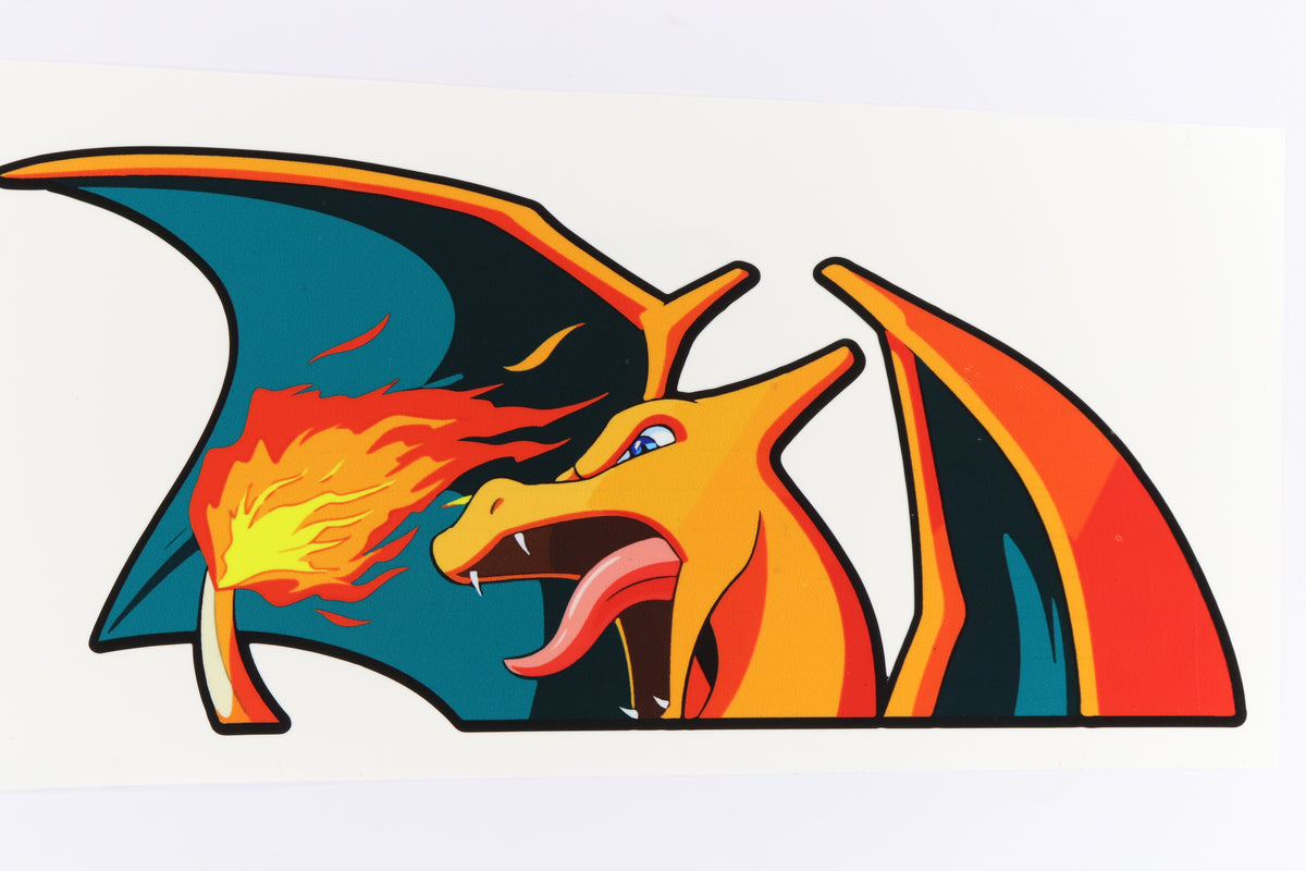 Charizard (Pokémon) Peeker Anime Decals Original – The Sign Shop LLC
