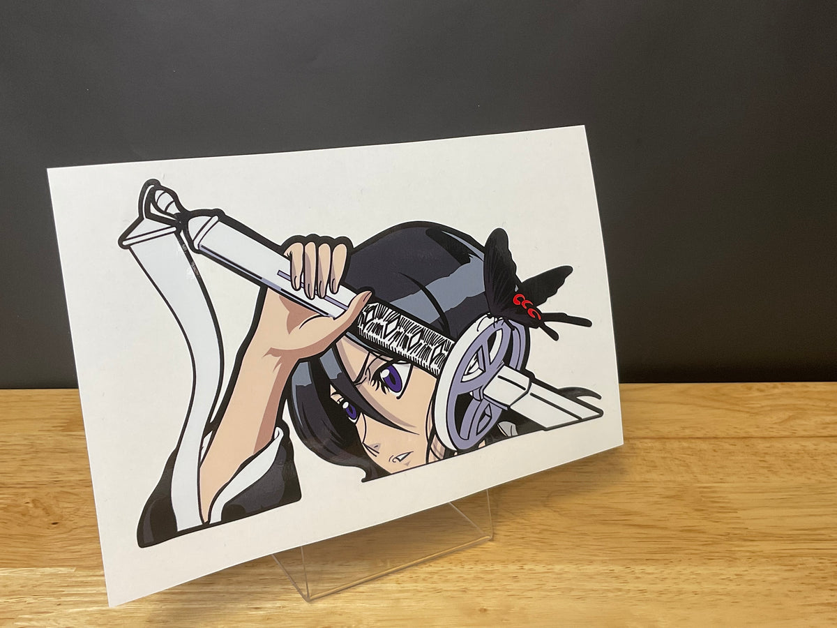 Rukia (Bleach) Peeker Anime Decals Original – The Sign Shop LLC